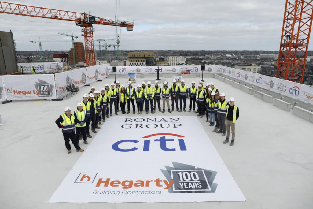 Citi Dublin HQ Topping-Out Ceremony Marks Milestone